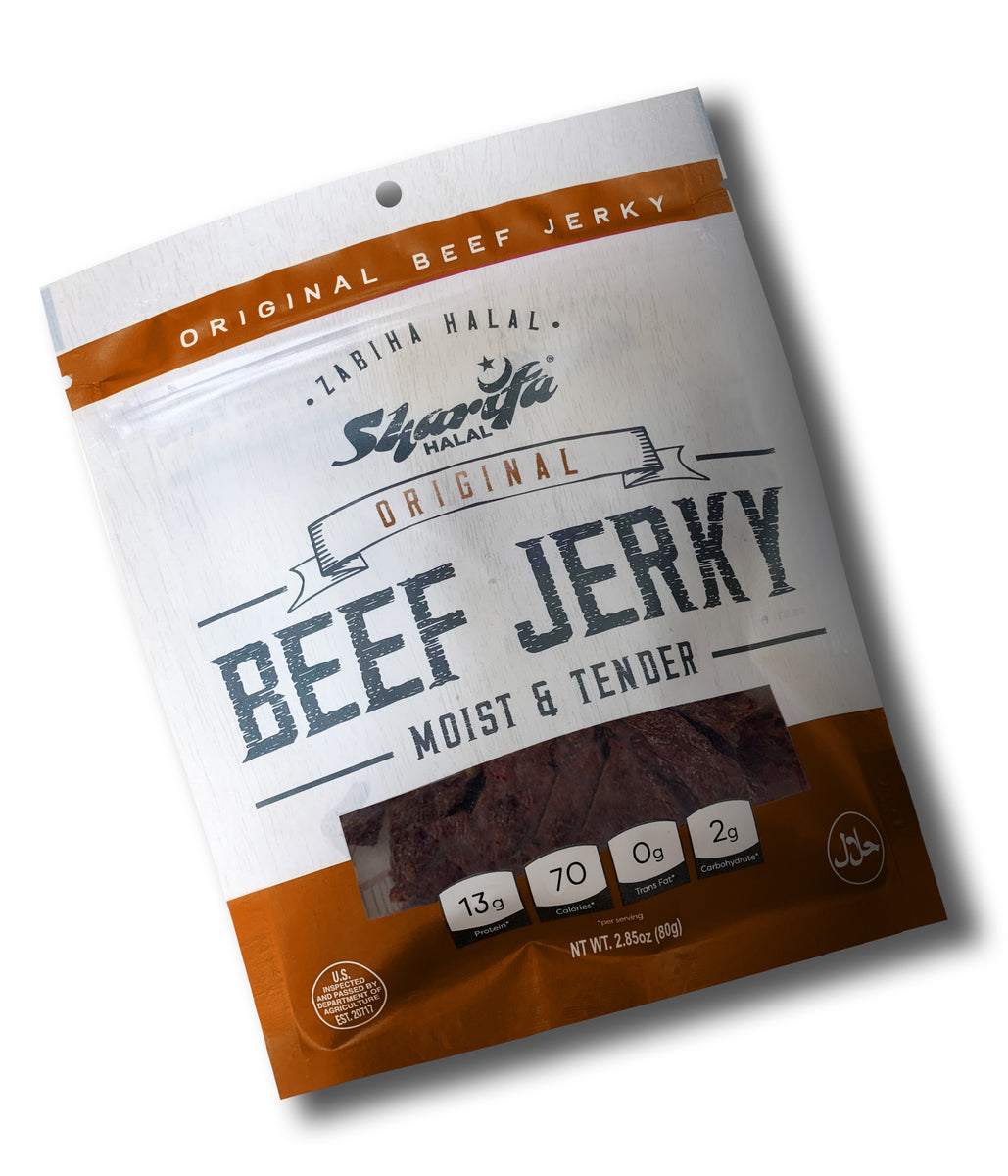 1 Bag of 2.85 Oz. Beef Jerky Original | Sharifa Halal
